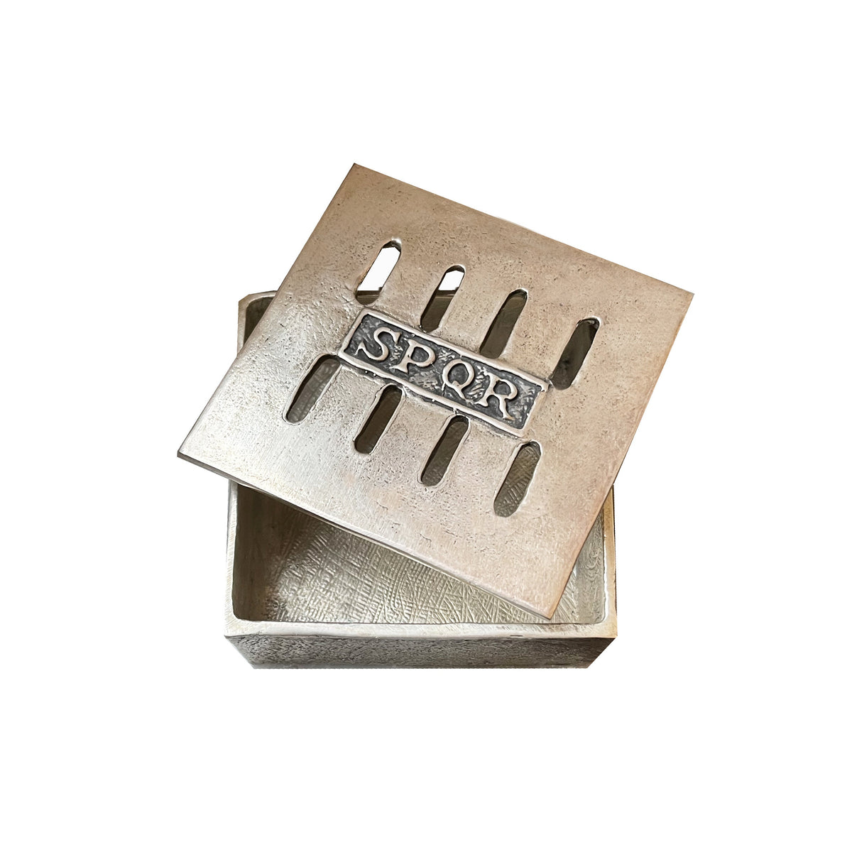 Roman box / manhole in sterling silver with SPQR writing – Serra Roma